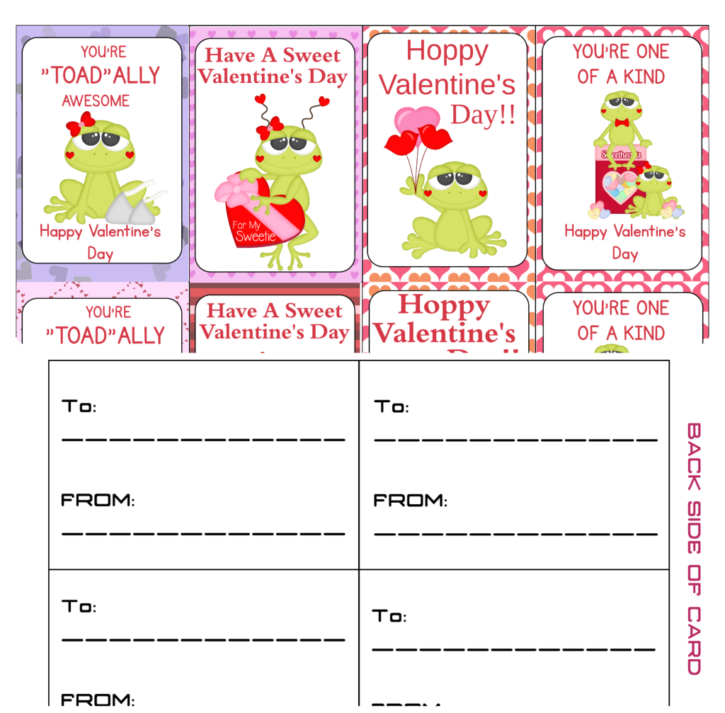 Froggy Valentine's Day Cards | As They Grow Up