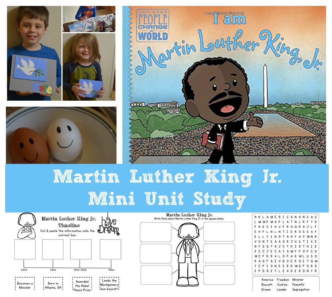 I Am Martin Luther King Jr. Mini Unit Study | As They Grow Up