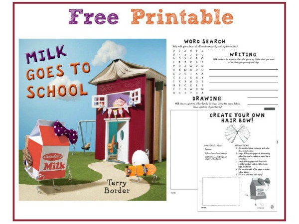 Milk Goes To School & FREE Printable