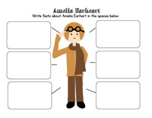 Amelia Earhart Printable - Grades K-3