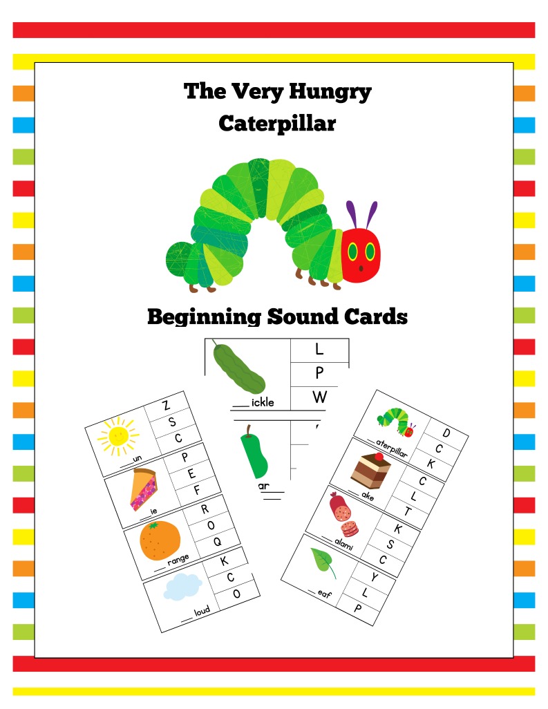 The Very Hungry Caterpillar Beginning Sound Cards