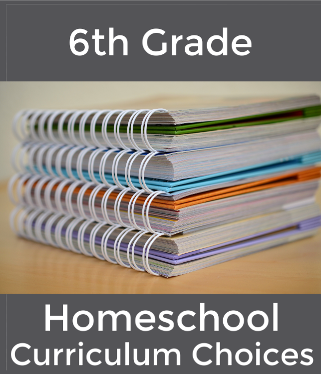 6th Grade Curriculum Choices for 2018-2019 School Year
