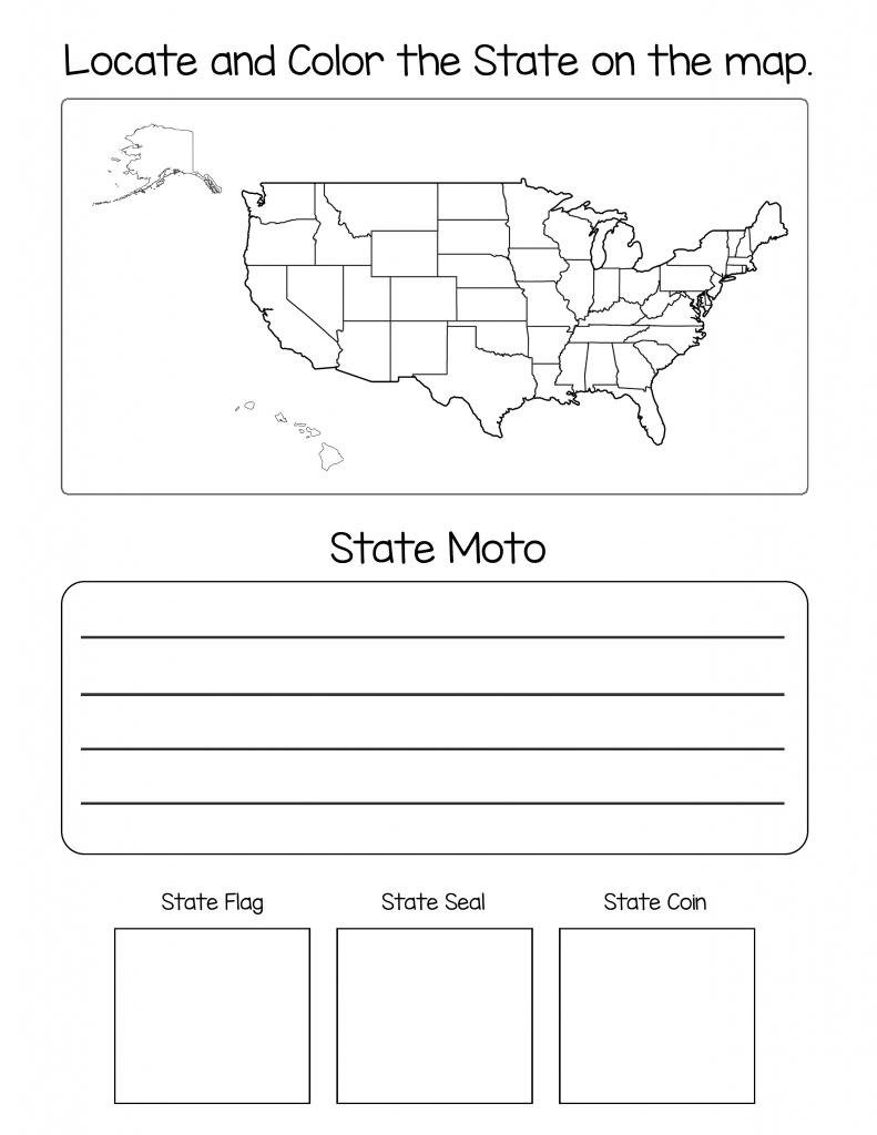 50 States Notebooking Pages | As They Grow Up