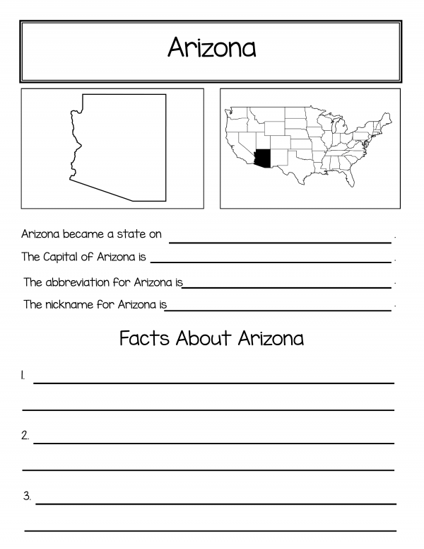 50 States Notebooking Pages | As They Grow Up